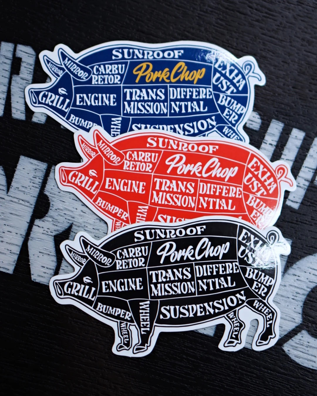 PORKCHOP | PORK STICKER ポークチョップガレージサプライ ステッカーの通販なら正規取り扱い TRUMPS